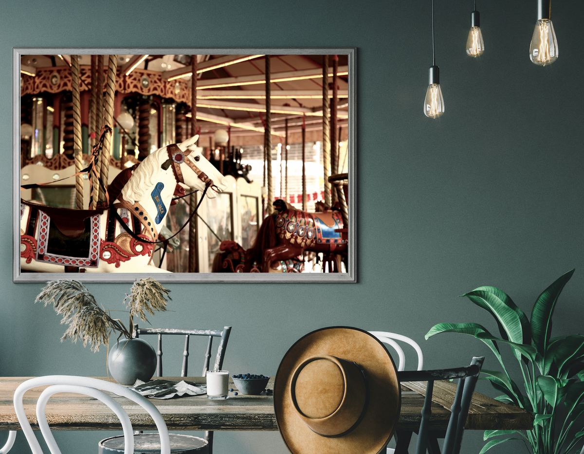 Merry Go Round • Canberra Carousel Photography Print Landscape Artwork ...